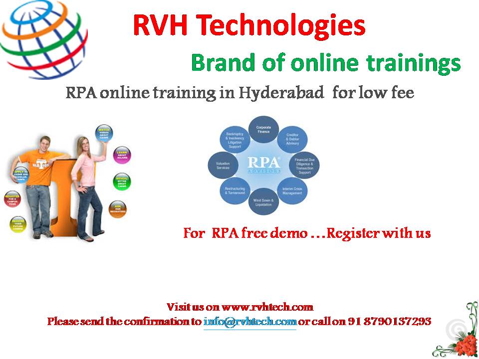 RPA self paced online training videos